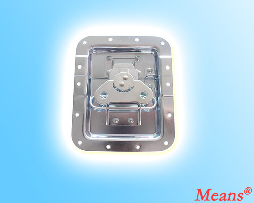 Large recessed Twist Latch with Offset, Padlockable. zinc plating finish